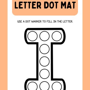 Colorful Playful Alphabet Dot Mat Worksheets - Etsy