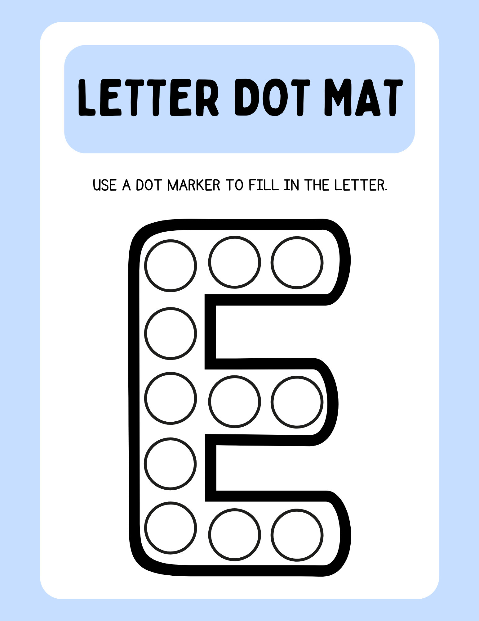 Colorful Playful Alphabet Dot Mat Worksheets - Etsy