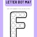 Colorful Playful Alphabet Dot Mat Worksheets - Etsy