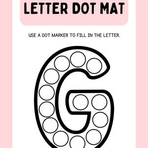 Colorful Playful Alphabet Dot Mat Worksheets - Etsy