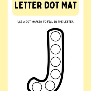 Colorful Playful Alphabet Dot Mat Worksheets - Etsy
