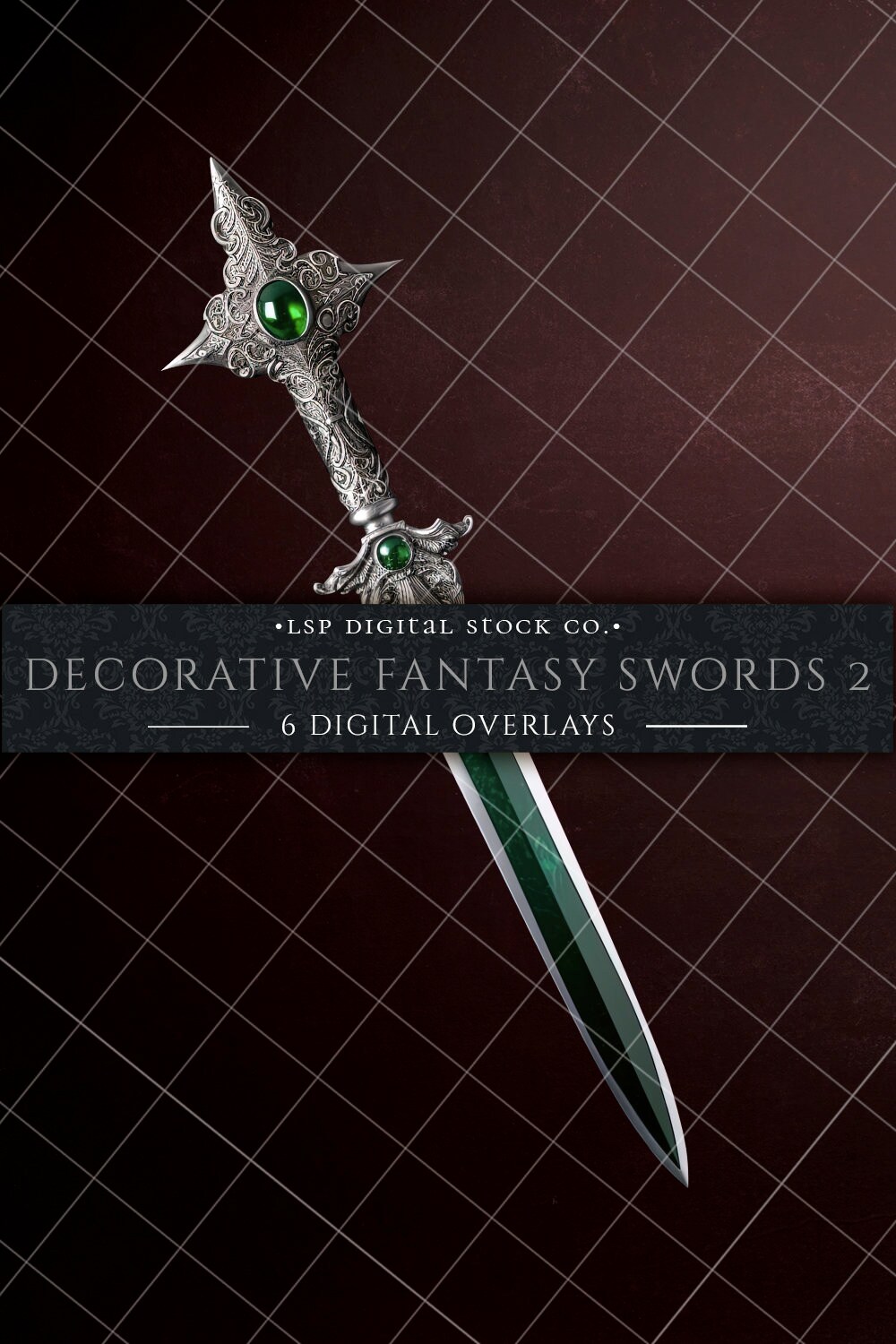 6 Decorative Fantasy Swords Photoshop Overlays - Etsy