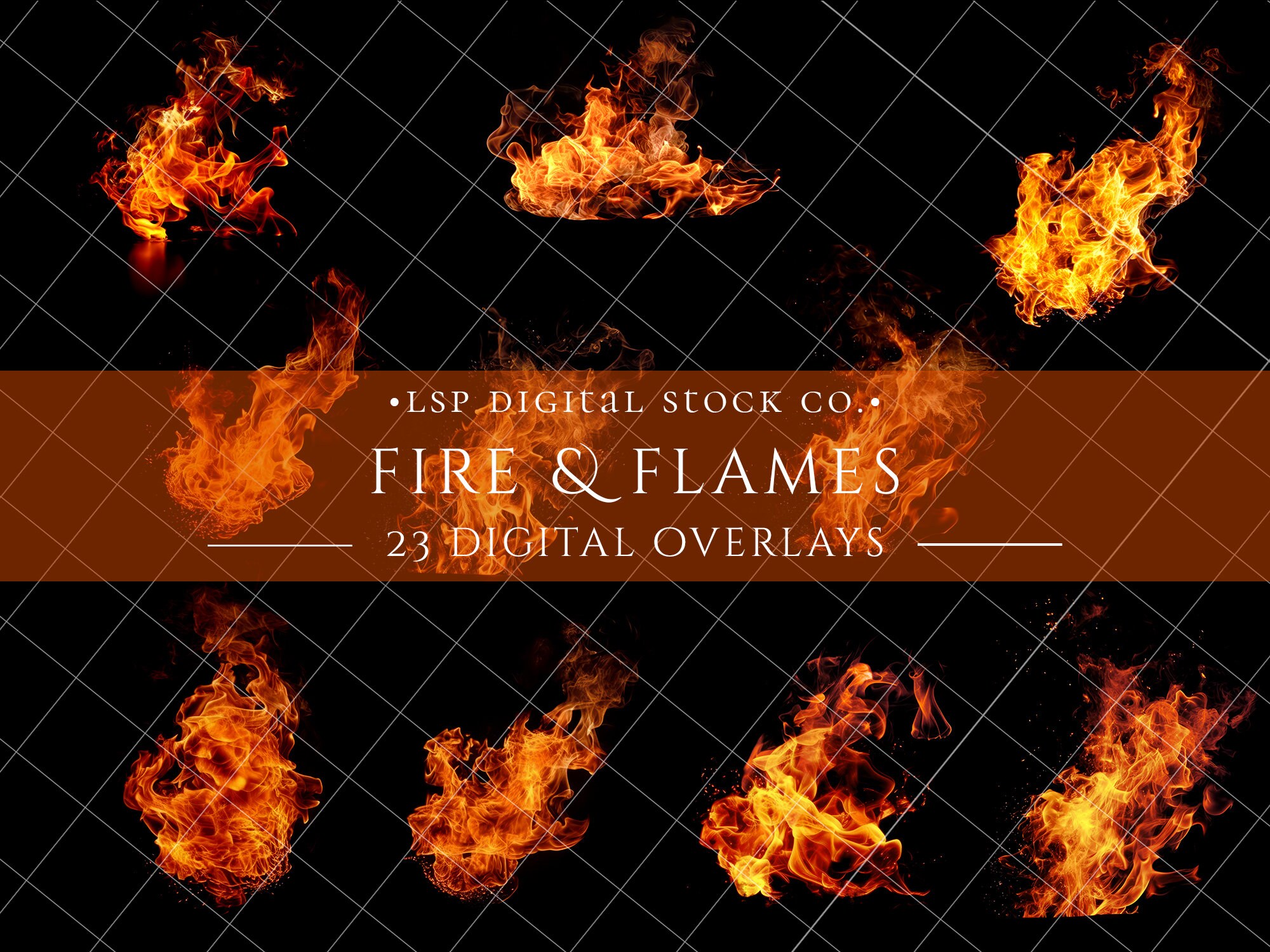 23 Fire & Flames Photoshop Overlays - Etsy