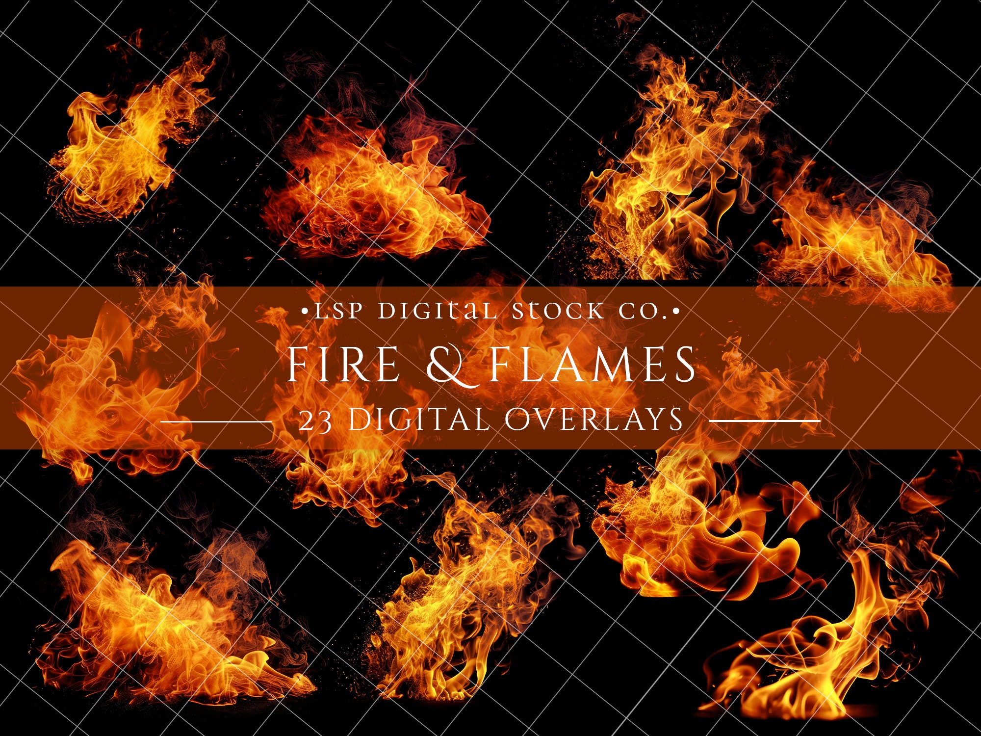 23 Fire & Flames Photoshop Overlays - Etsy