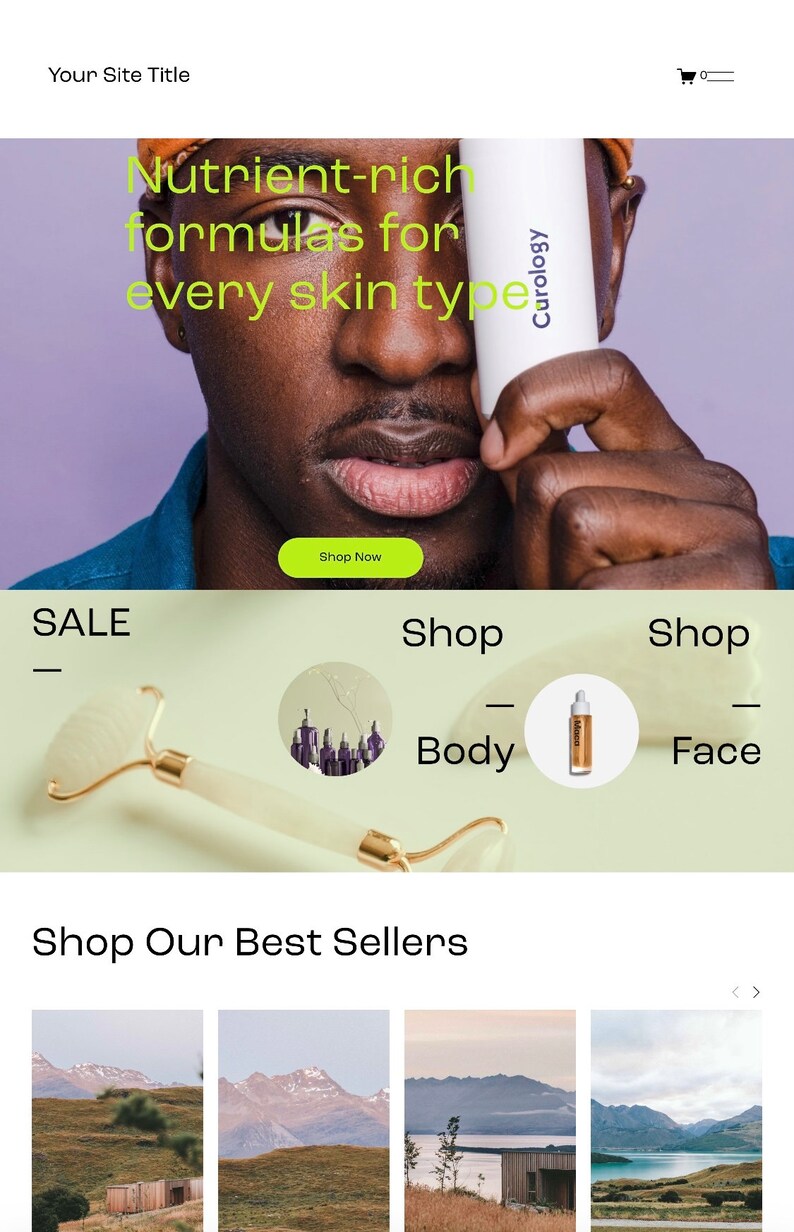 SQUARESPACE TEMPLATE E-commerce Web Design Template Stunning - Etsy