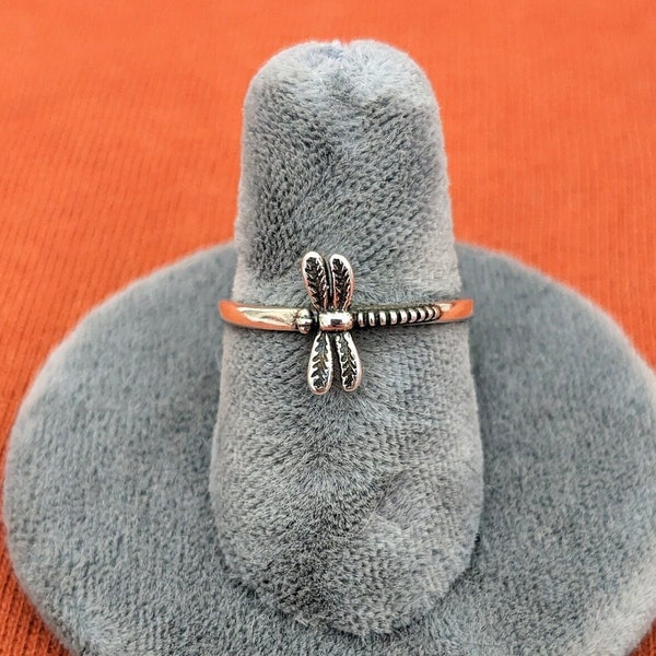 Silver Dragonfly Ring - Etsy