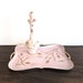 Vintage 60s Pink Vanity Tray Set Perfume Bottle Gold Accents Romantic ...