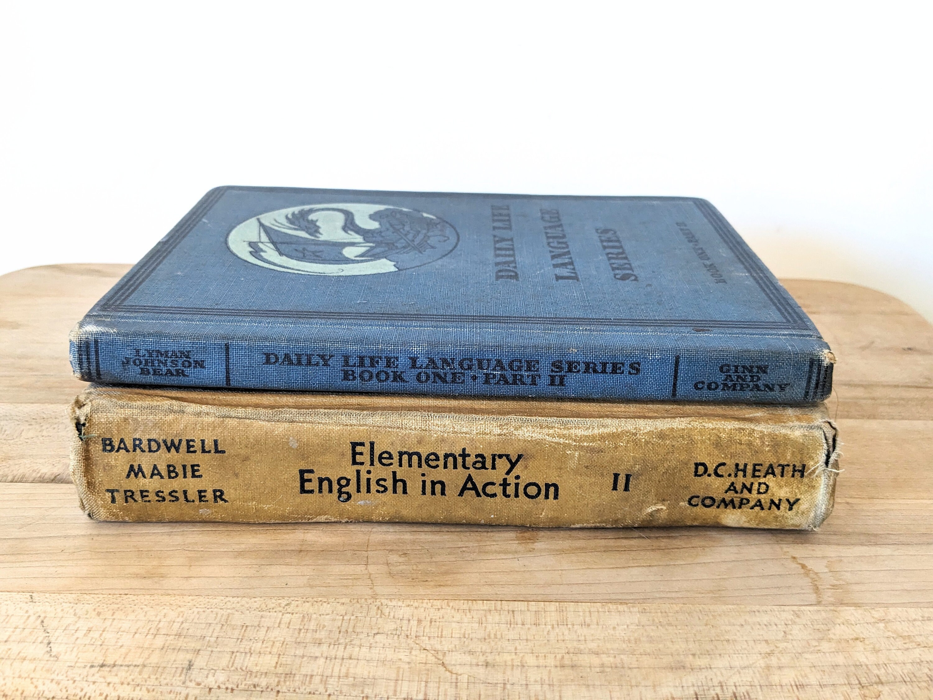 Vintage 1930s English Textbook Book Lot Language Arts ELA Elementary ...