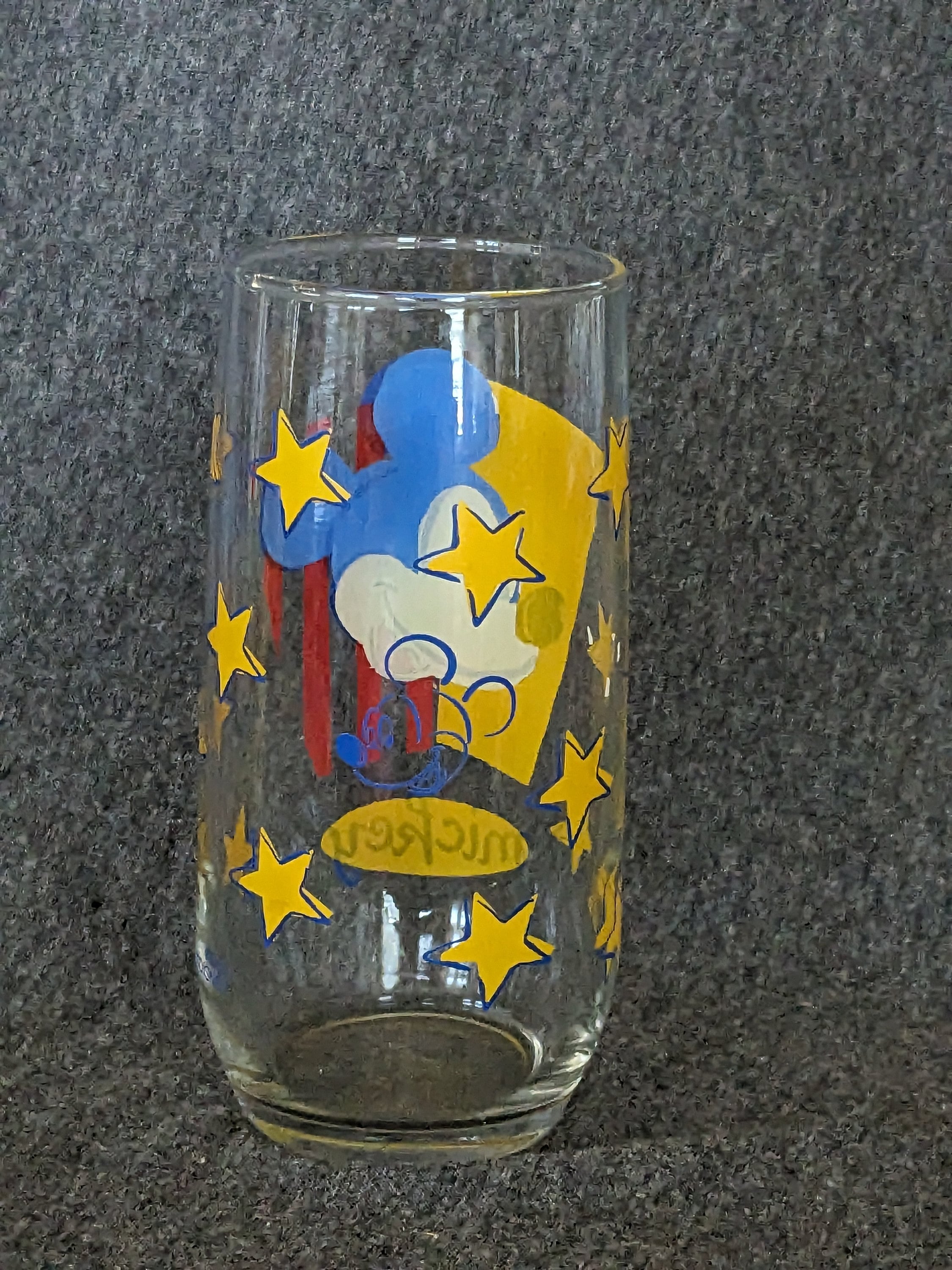 Vintage Mickey Mouse Drinking Glass Walt Disney Cup - Etsy