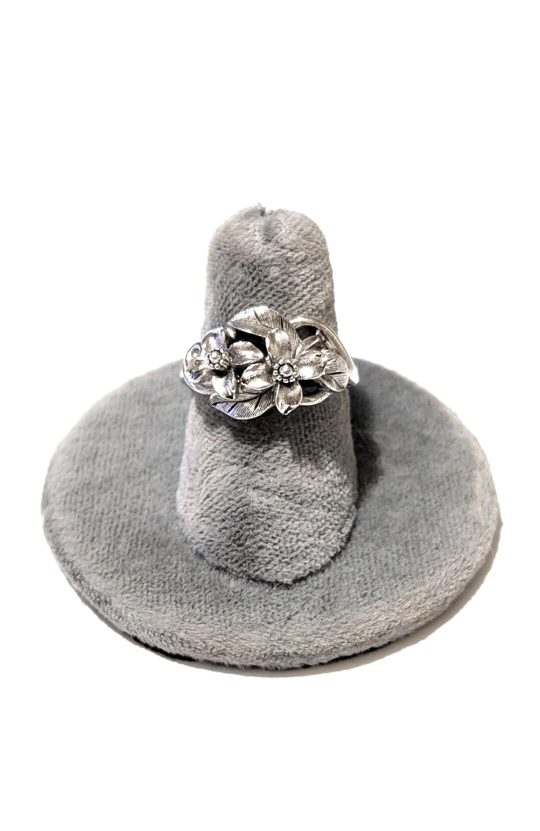 Vintage 70s Avon Ring Orchard Blossoms 1975 Floral Flowers Silver Tone ...