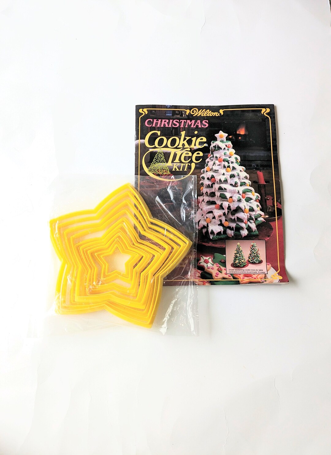Vintage Wilton Christmas Cookie Tree Kit Star Cutter Lot Unopened 1982 ...