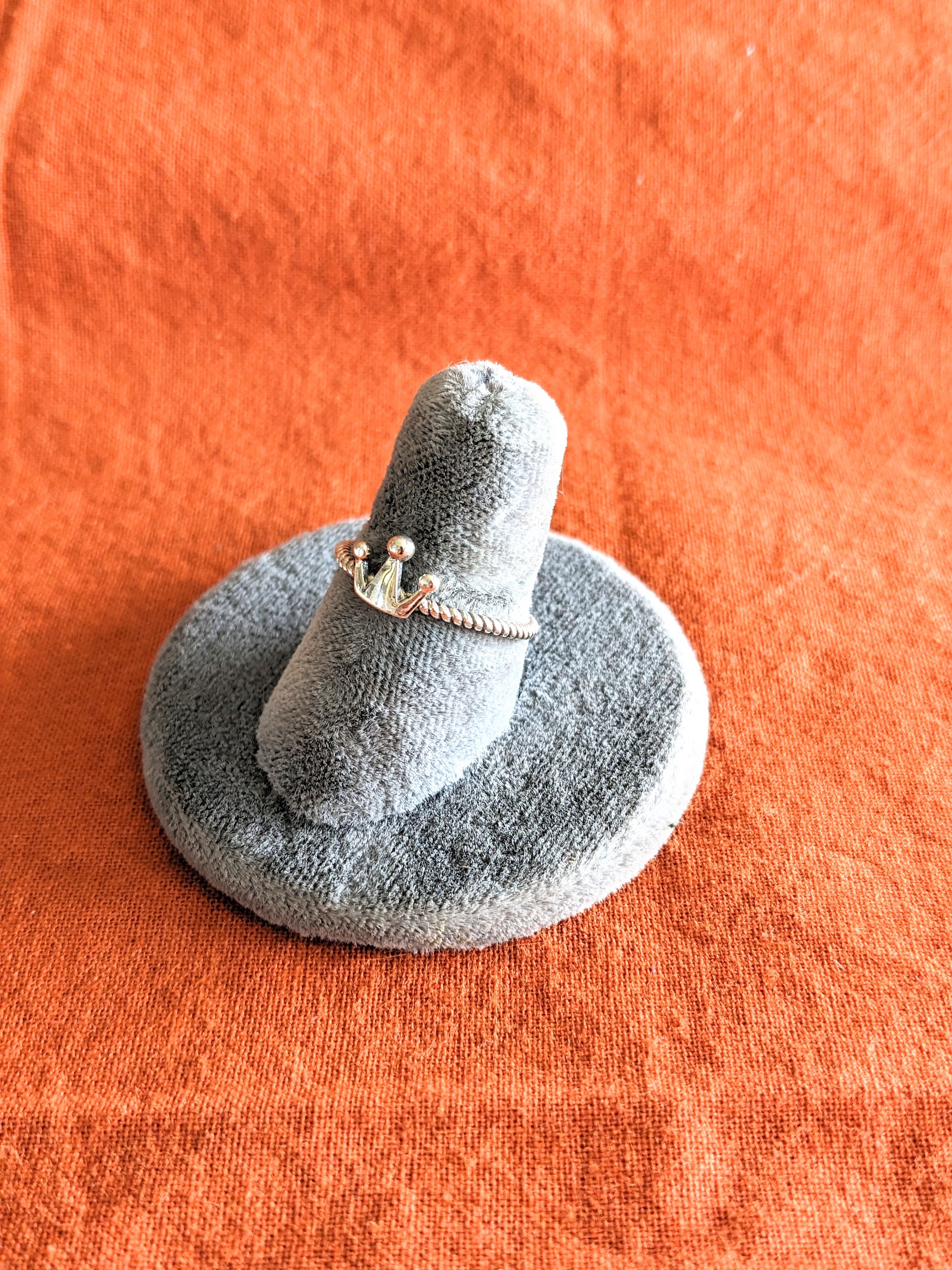 Sterling Silver Crown Ring King Queen Jester Hat - Etsy