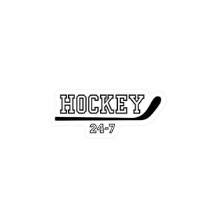 Hockey Vinyl Decal Hockey Fan Sticker Hockey Player Vinyl Sticker ...