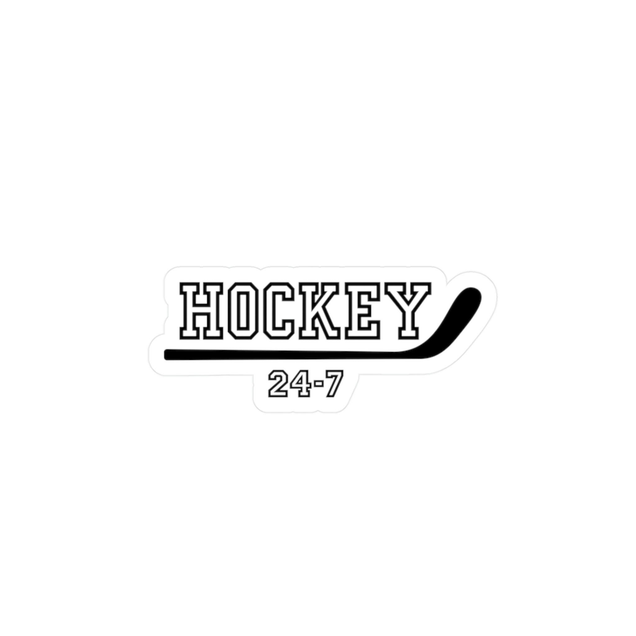 Hockey Vinyl Decal Hockey Fan Sticker Hockey Player Vinyl Sticker ...