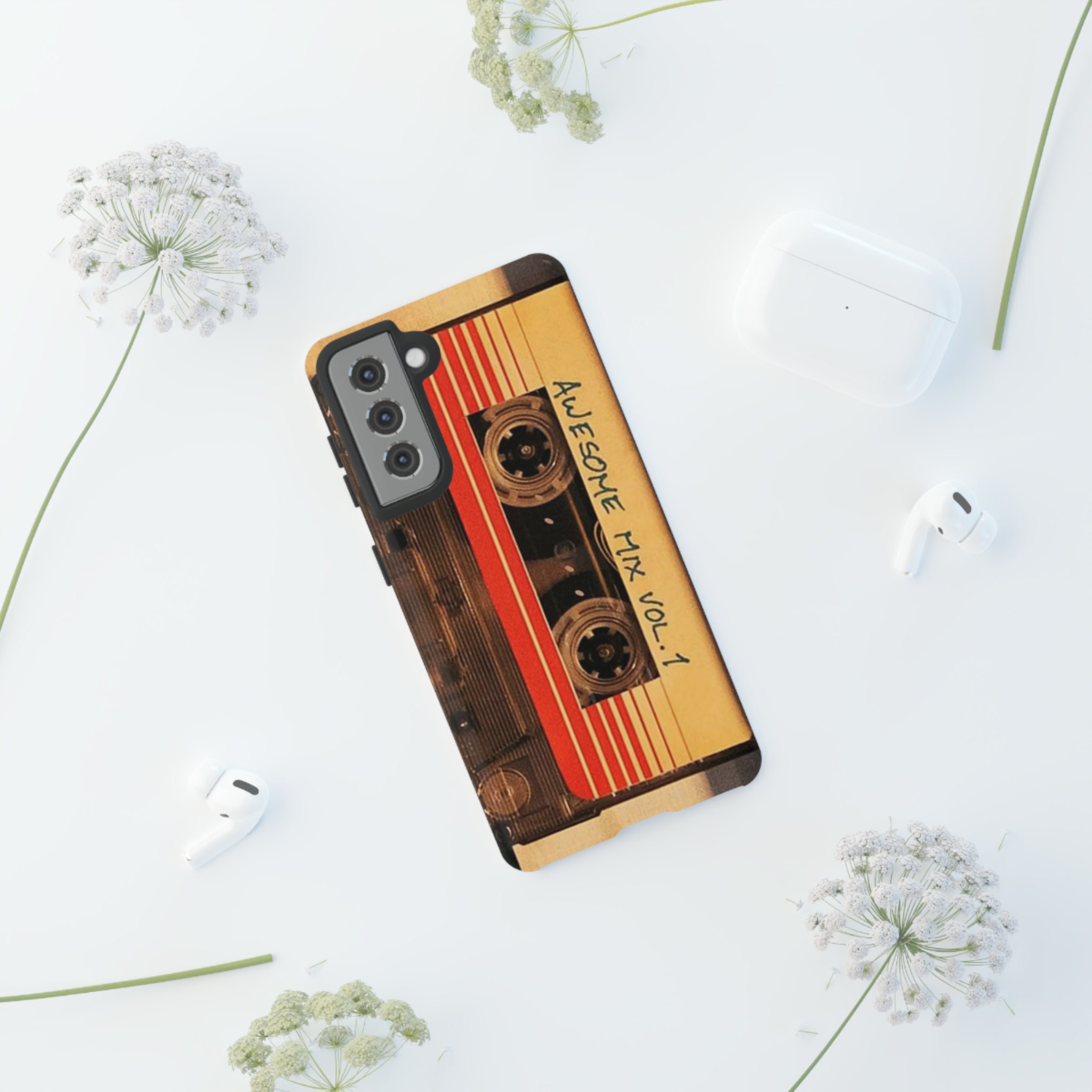 Vintage Retro Mixtape Design Cell Phone Case Personalized Cassette Tape ...