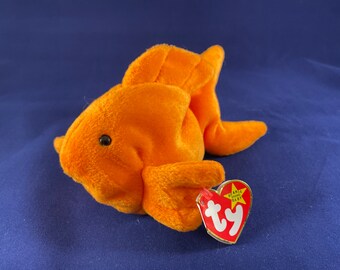 Ty Beanie Baby Goldie the Goldfish MWMTMQ 4/3 Collectible - Etsy