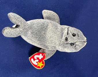 Ty Slippery the Gray Seal Beanie Baby - Etsy