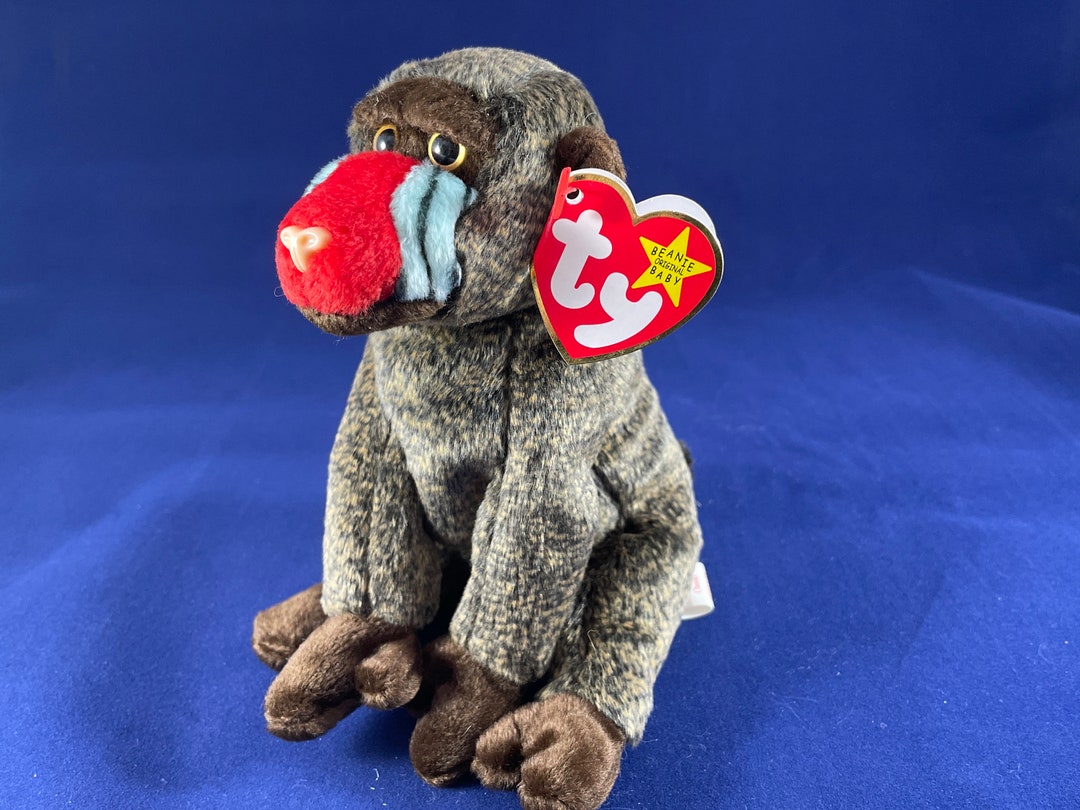 Cheeks the Baboon, Ty Beanie Baby - Etsy