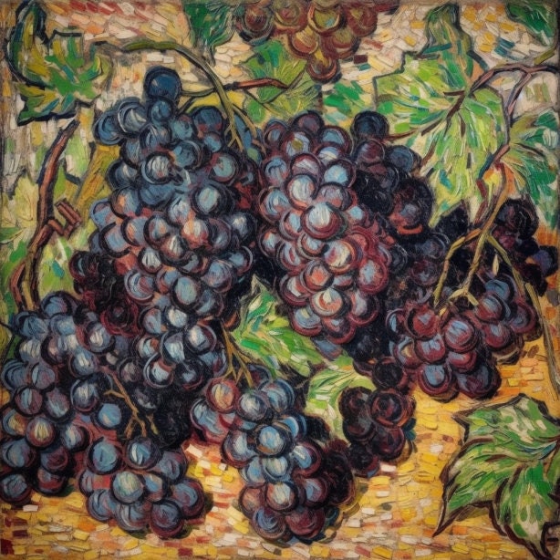 Grapes Design Printable Paper - Etsy