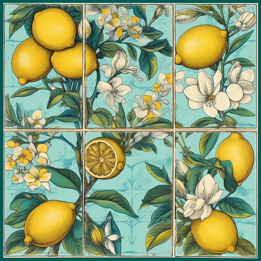 Lemon Themed Digital Download - Etsy