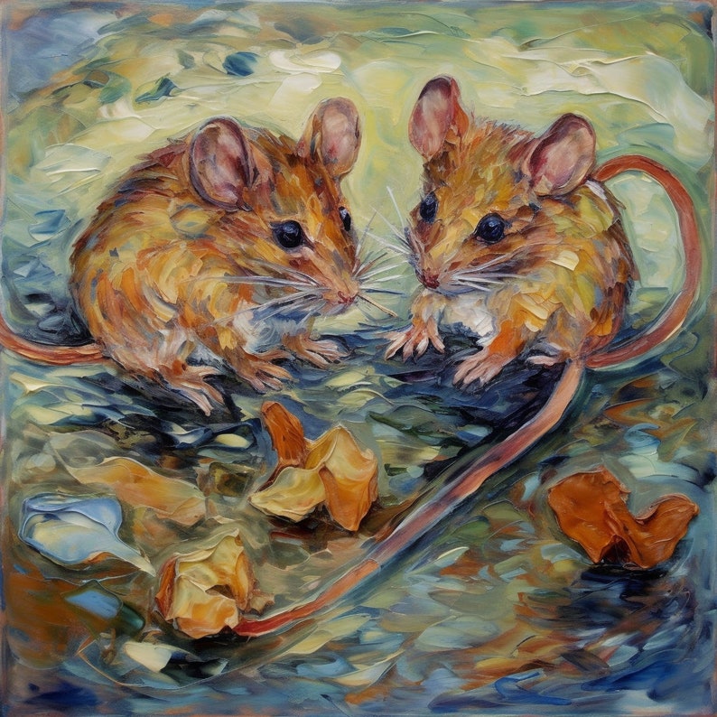 Mice Design Printable Paper - Etsy