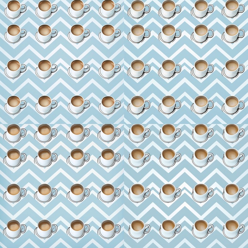 Coffee Cup Pattern Design Printable Paper - Etsy