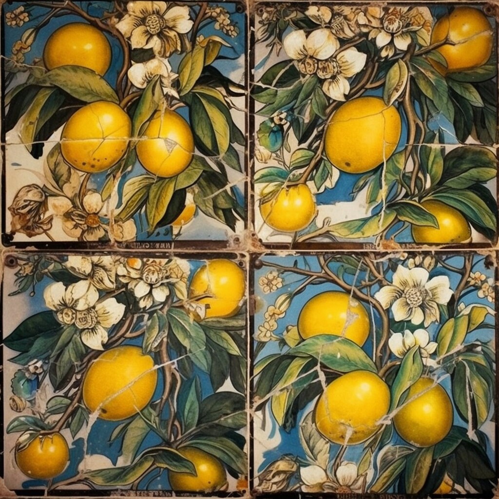 Lemon Design Printable Paper - Etsy