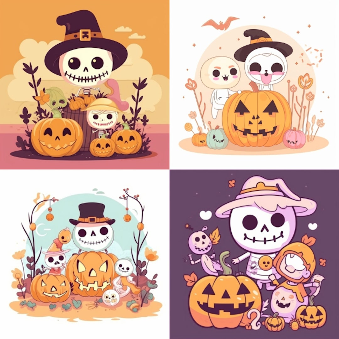 Halloween/autumn Themed Digital Paper - Etsy