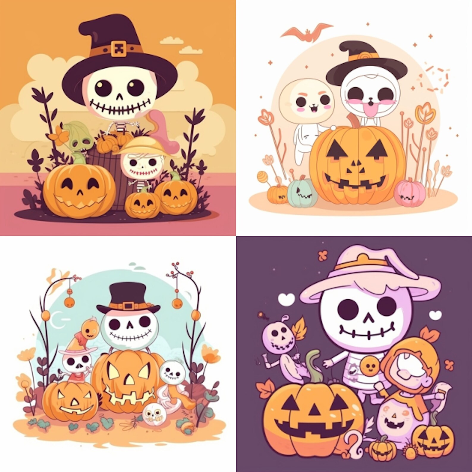 Halloween/autumn Themed Digital Paper - Etsy