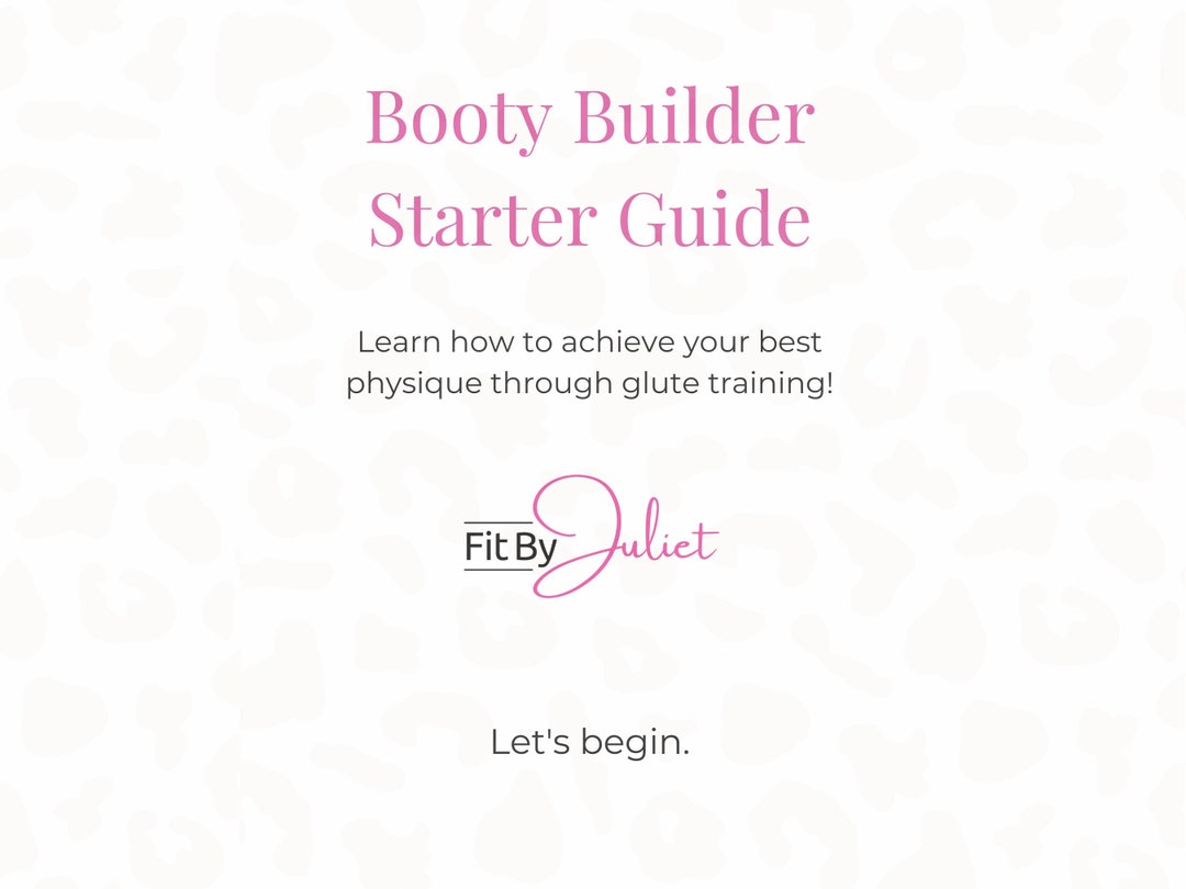 Booty Builder Starter Guide + Template - Etsy