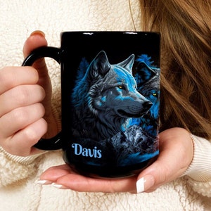 Wolf Mug, Wolf Coffee Cup, Wolf Gifts for Men, Wolf Gifts for Women ...