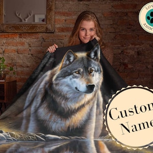 Wolf Blanket, Lap Blankets Personalized, Teenage Boy Gifts, Teenage ...