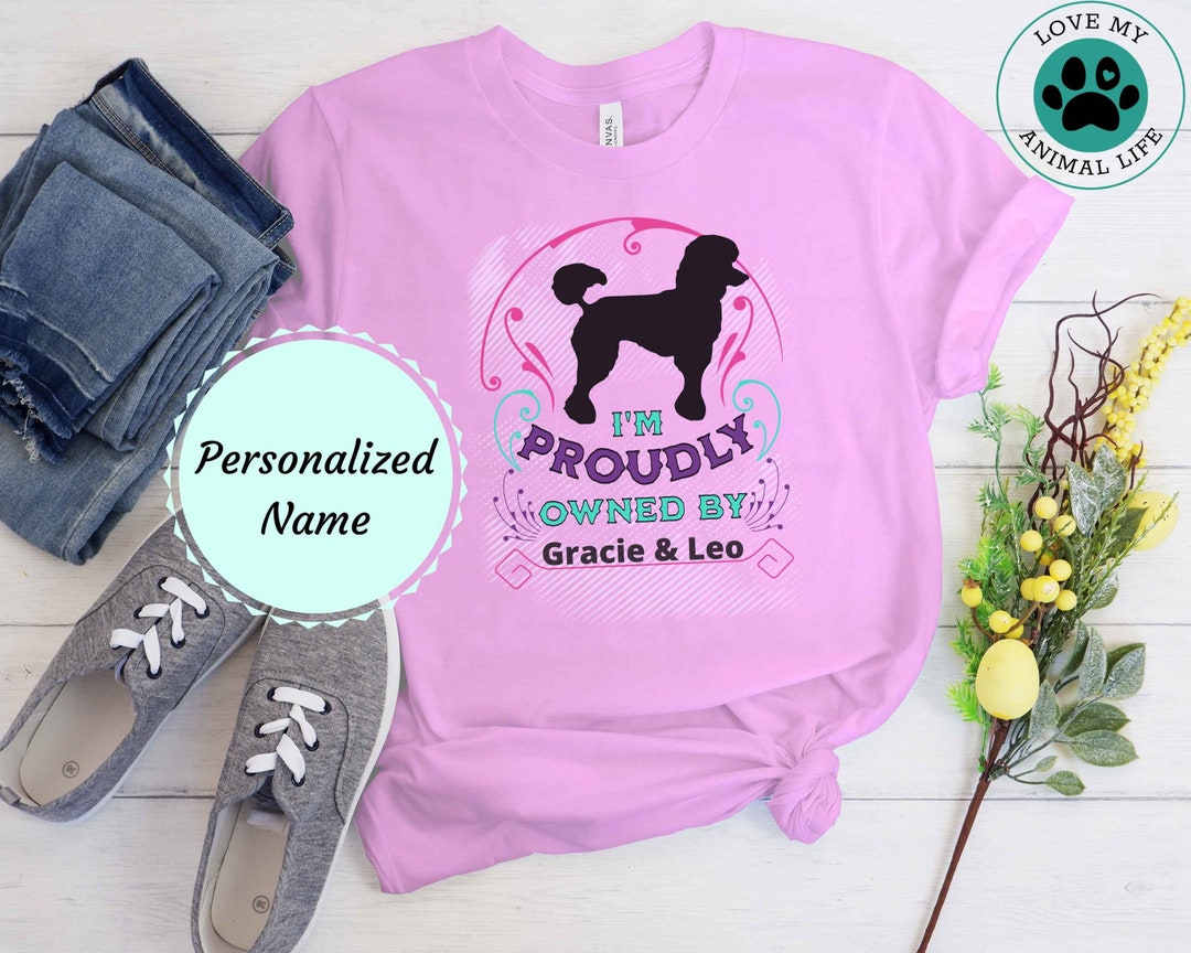 Poodle Shirt, Personalized Poodle Shirt, Poodle Mom, Customized Dog ...