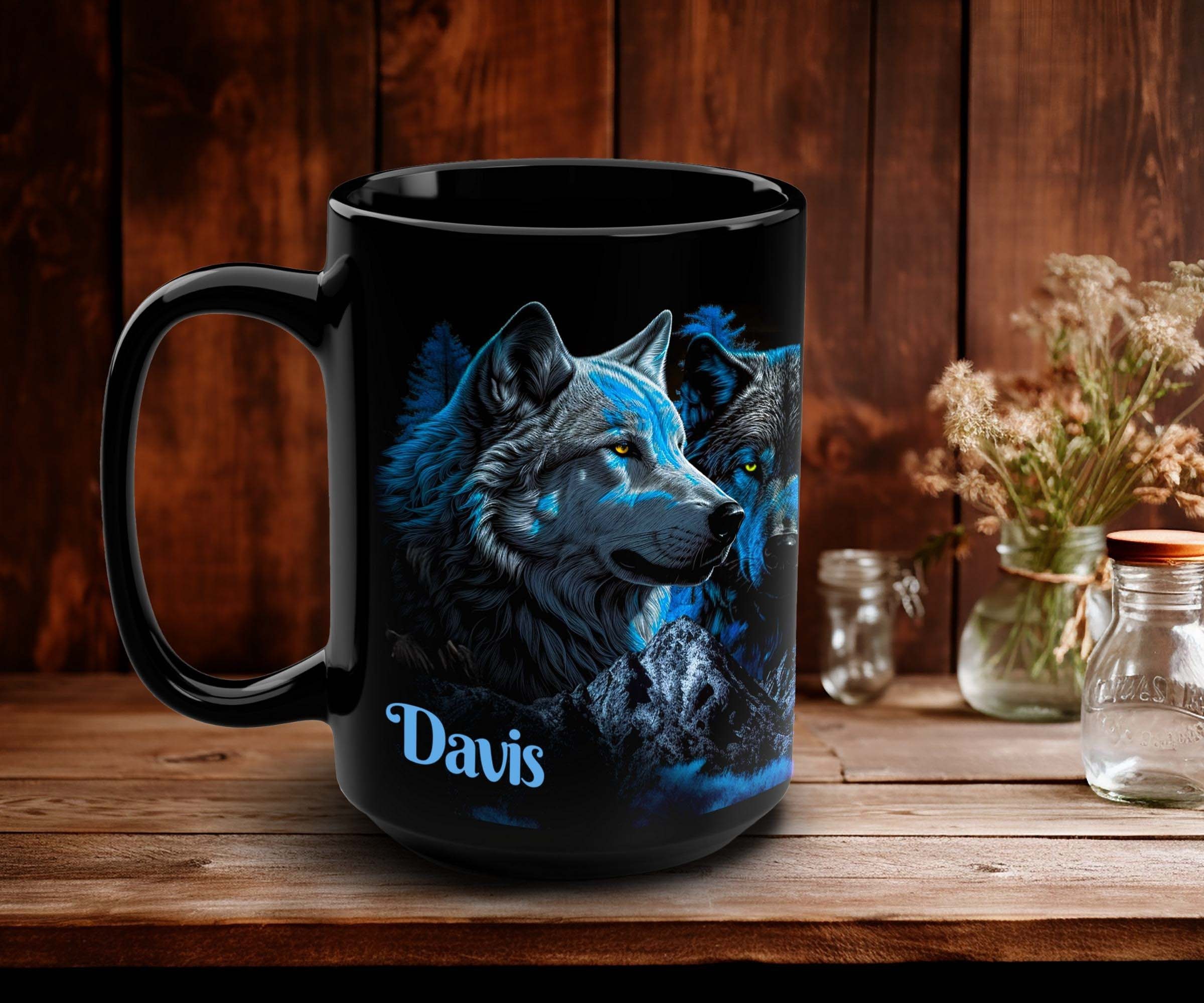 Wolf Mug, Wolf Coffee Cup, Wolf Gifts for Men, Wolf Gifts for Women ...