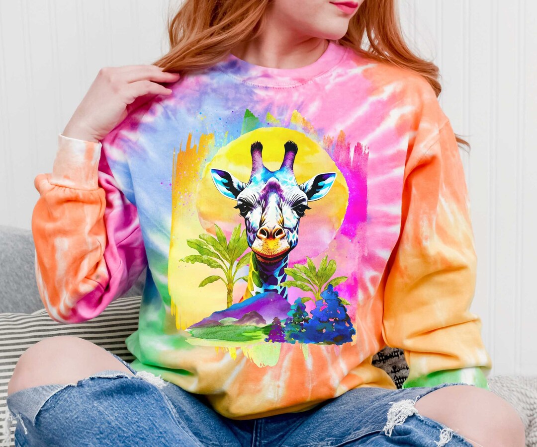 Giraffe Shirt, Zoologist Shirt, Zoo Shirt, Zoology Shirt, Tie Dye ...