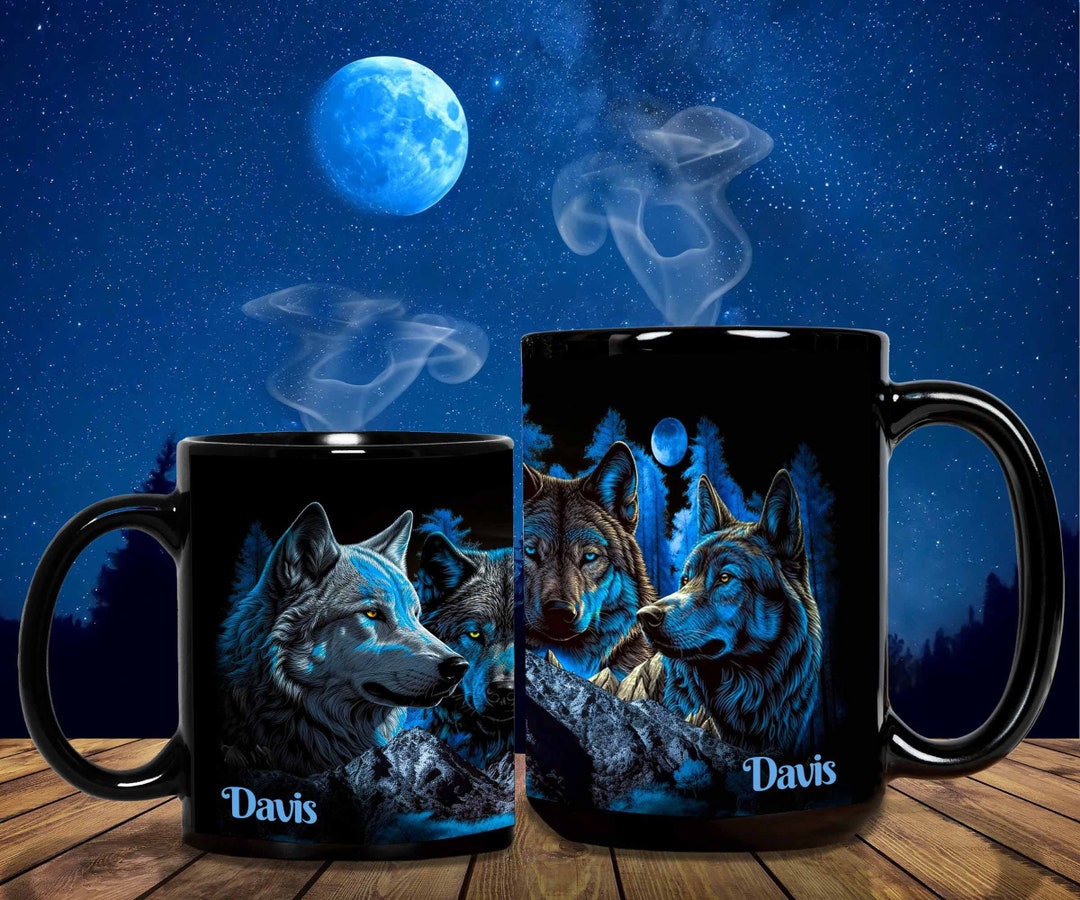 Wolf Mug, Wolf Coffee Cup, Wolf Gifts for Men, Wolf Gifts for Women ...