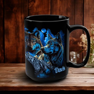 Wolf Mug, Wolf Coffee Cup, Wolf Gifts for Men, Wolf Gifts for Women ...