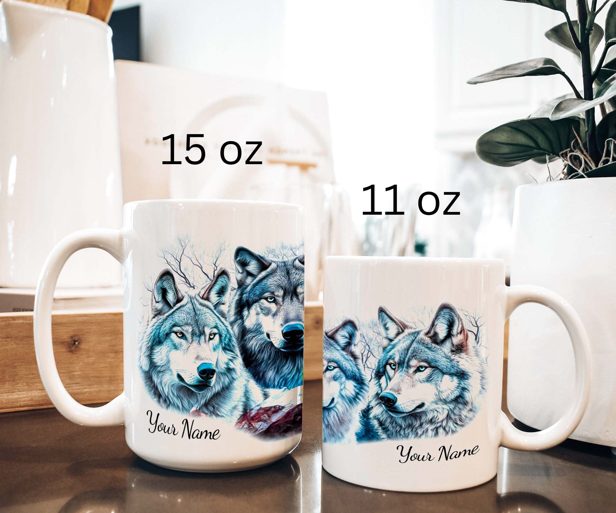 White Wolf Mug Wolf Coffee Cup Wolf Gift for Men Wolf Gift - Etsy