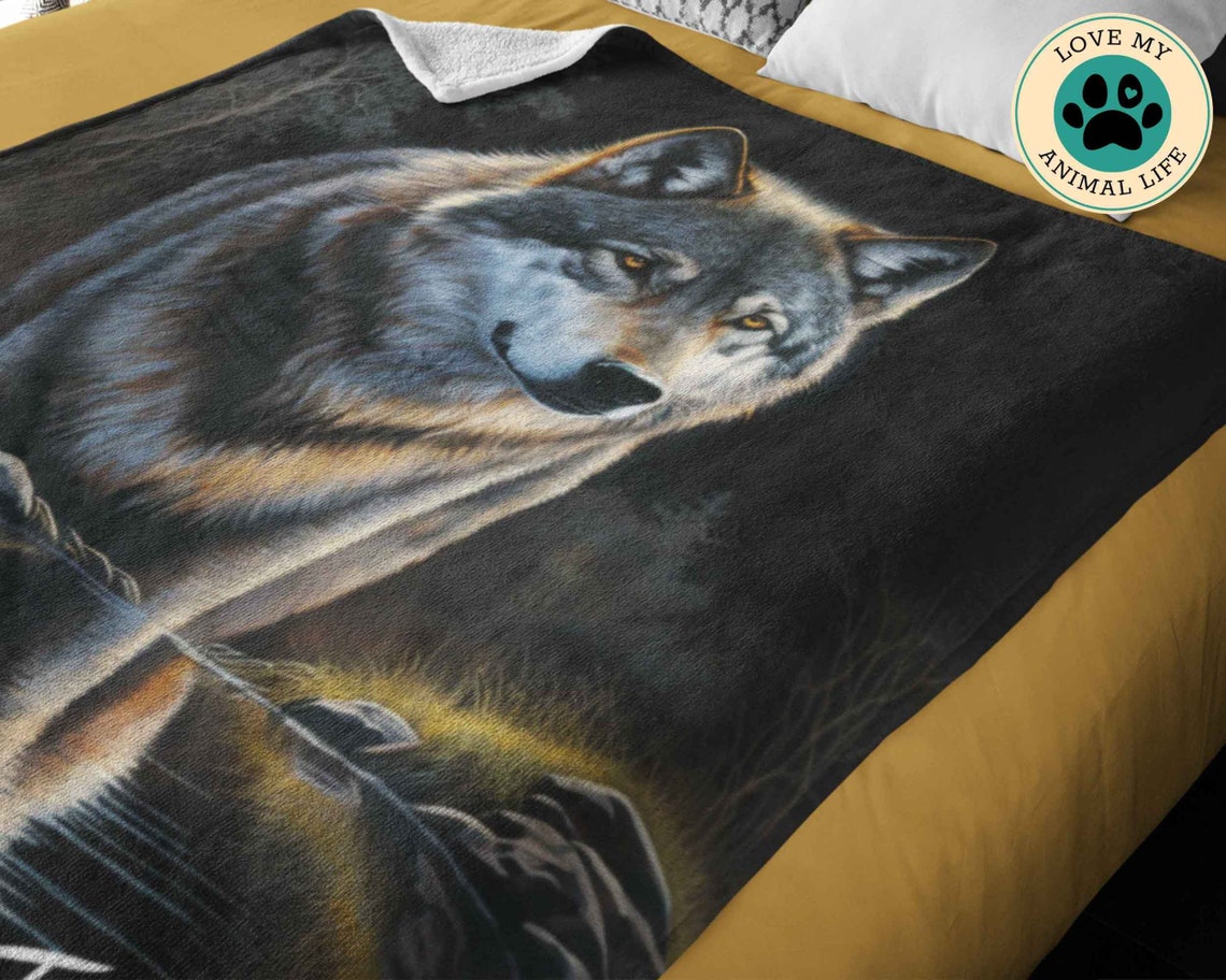 Wolf Blanket, Lap Blankets Personalized, Teenage Boy Gifts, Teenage ...