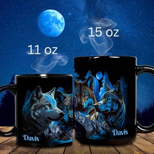 Wolf Mug, Wolf Coffee Cup, Wolf Gifts for Men, Wolf Gifts for Women ...