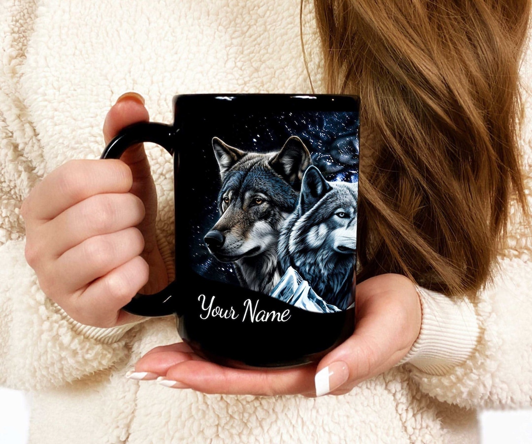 Wolf Mug, Wolf Coffee Mug, Wolf Gift for Men, Wolf Gift for Girls ...
