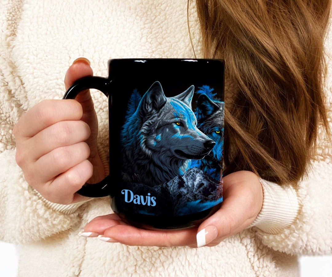 Wolf Mug, Wolf Coffee Cup, Wolf Gifts for Men, Wolf Gifts for Women ...