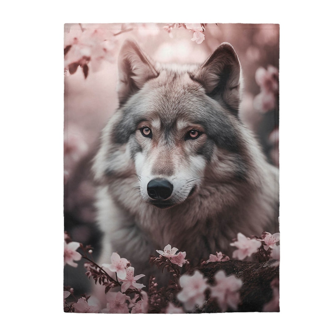 Wolf Blanket Teenage Girl Room Decor Wolf Lover Gift Wolf - Etsy