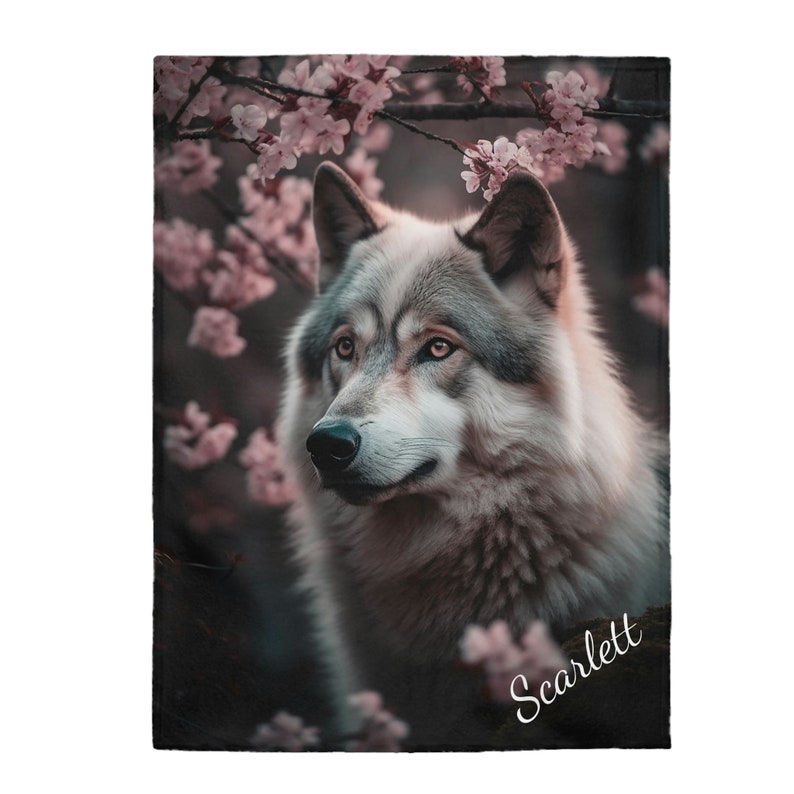Personalized Wolf Blanket, Teenage Girl Room Decor, Wolf Lover Gift ...