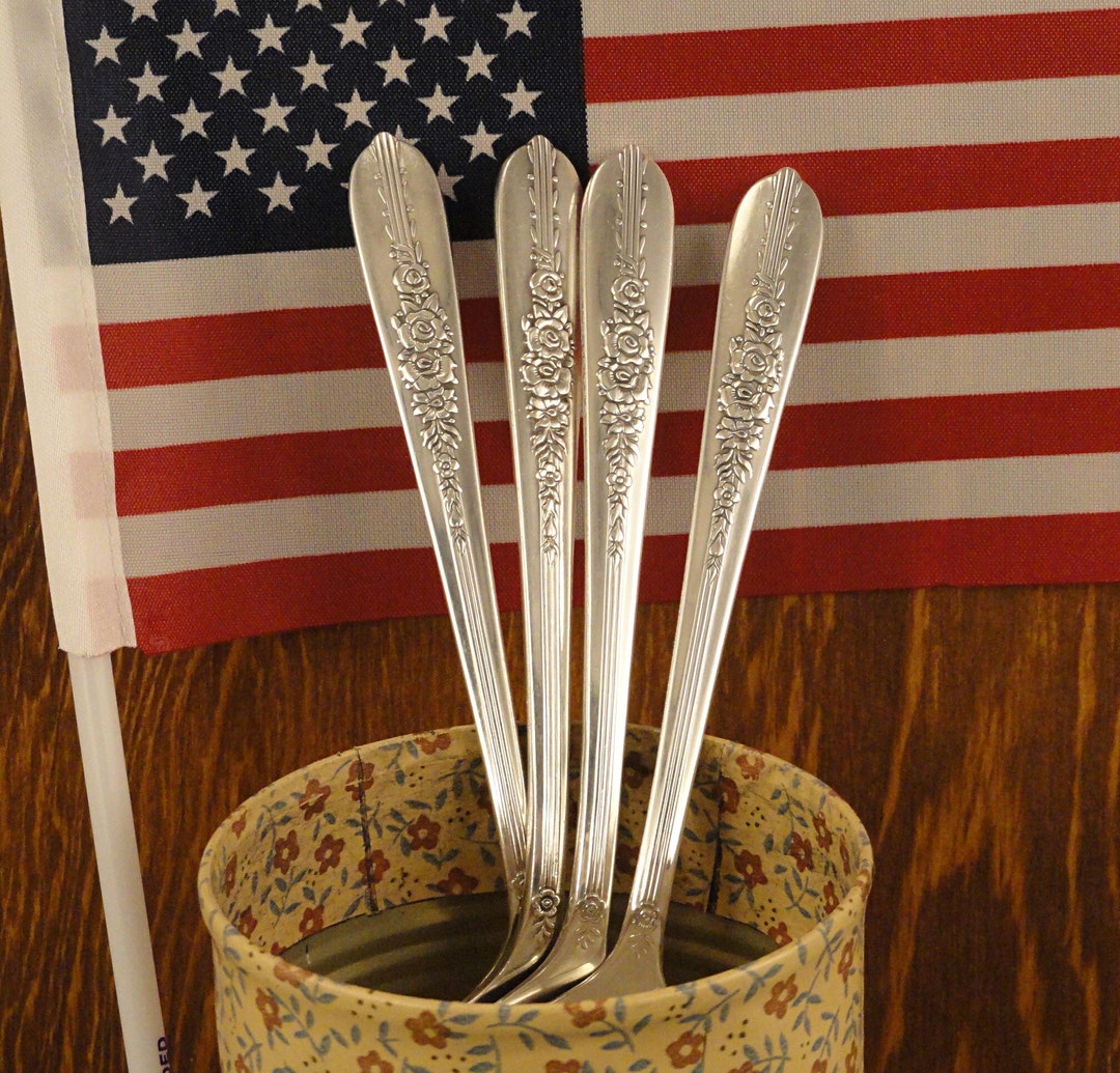 ROYAL ROSE Silverplate Sets _ Forks _ Spoons _ Knives _ Serving Pieces ...