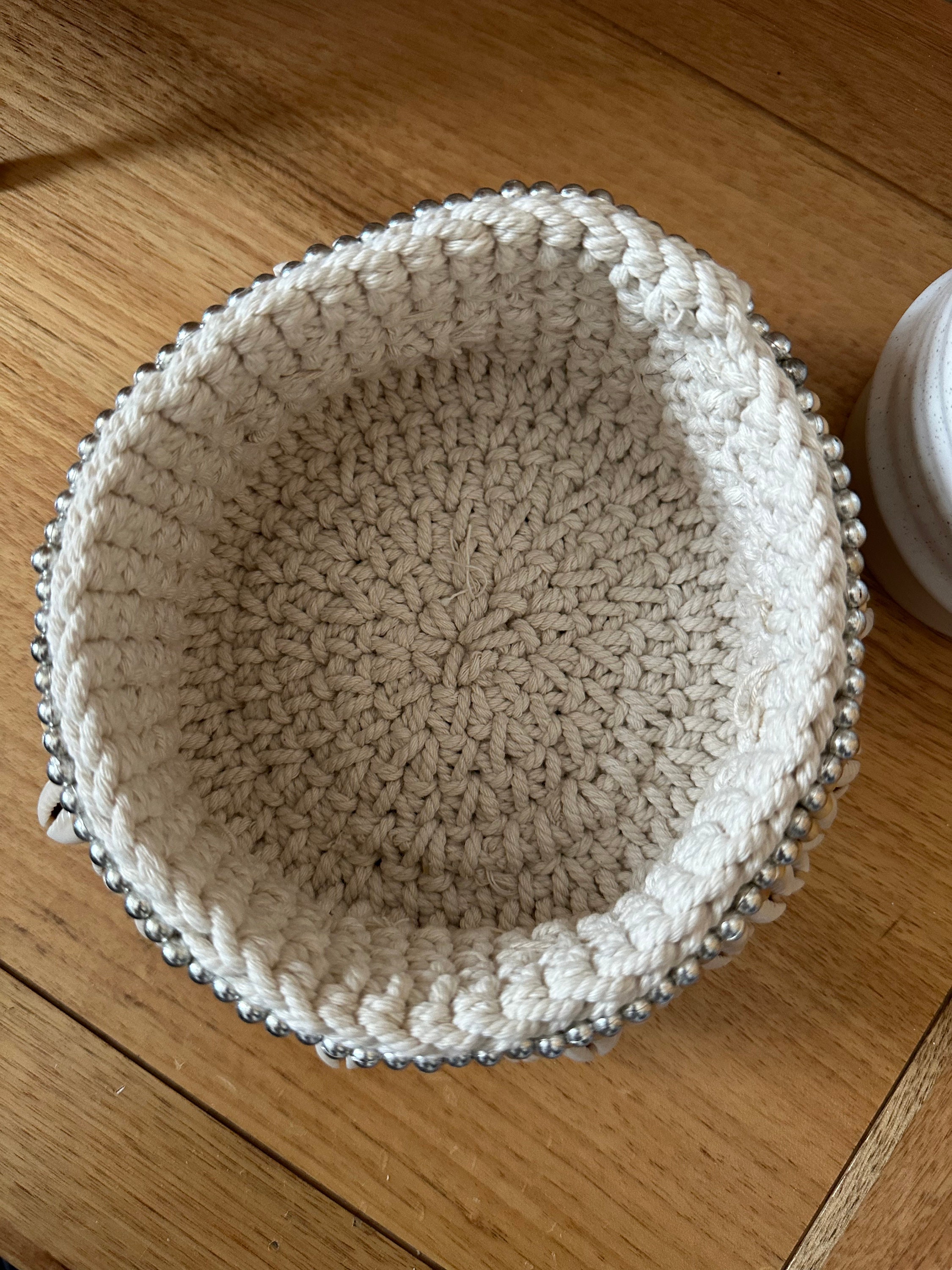 Beautiful Woven, Seashell Basket - Etsy