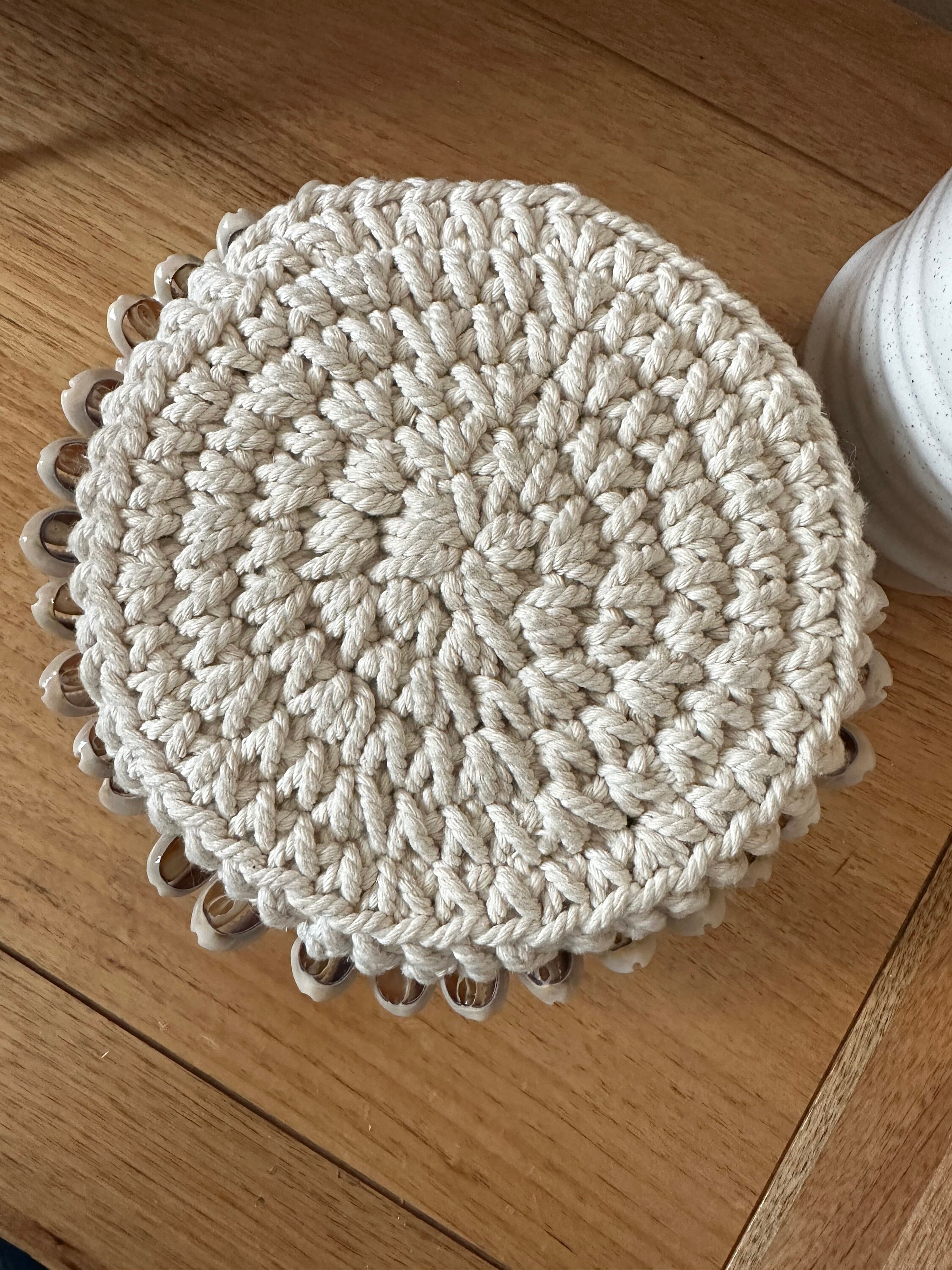 Beautiful Woven, Seashell Basket - Etsy