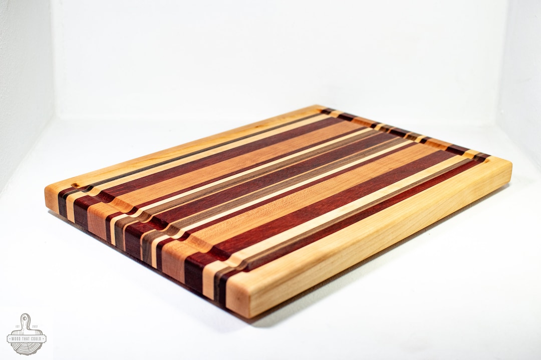 Custom Multi Wood Pattern Cutting Board - Etsy