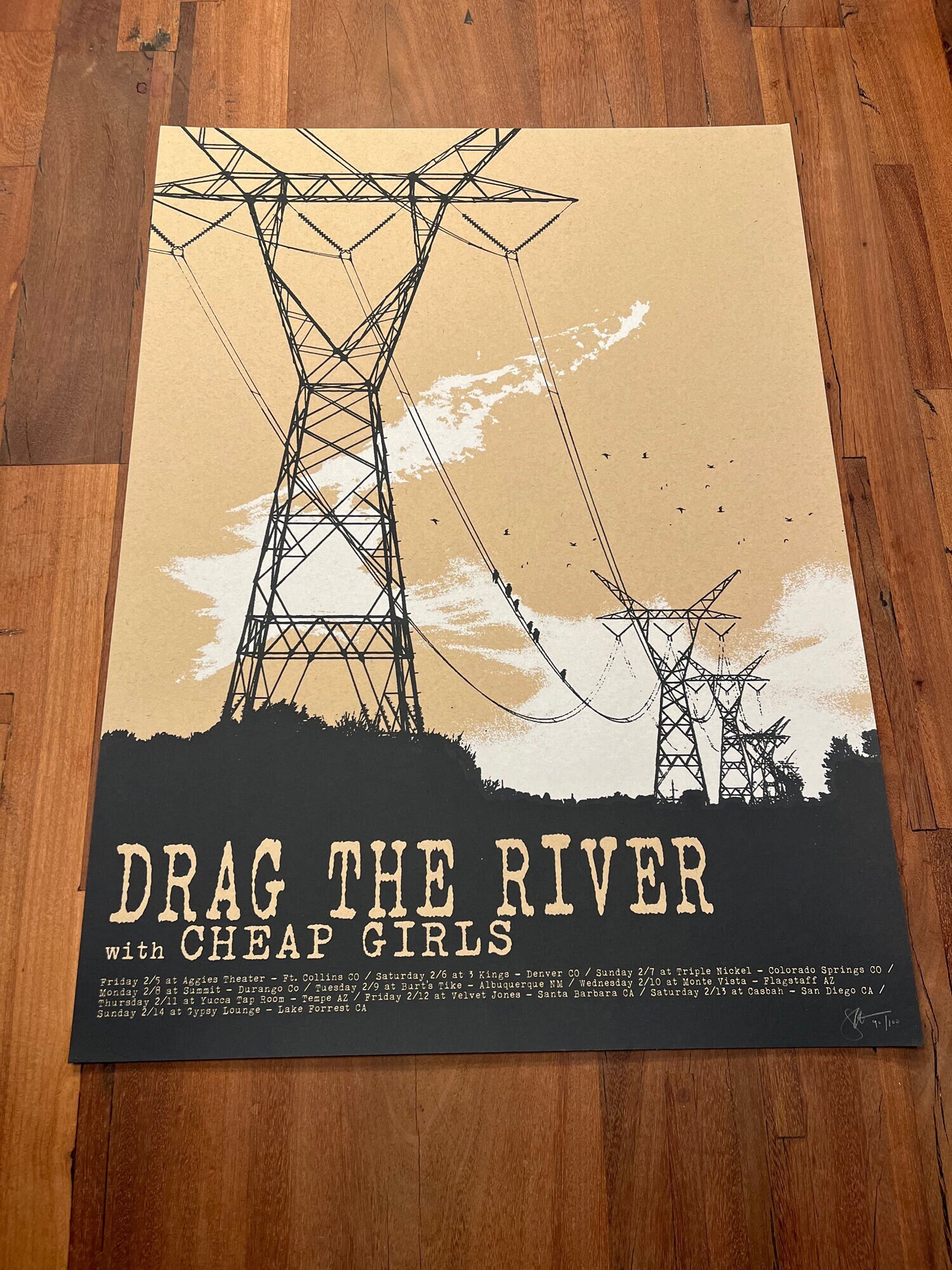 Drag the River Gigposter - Etsy