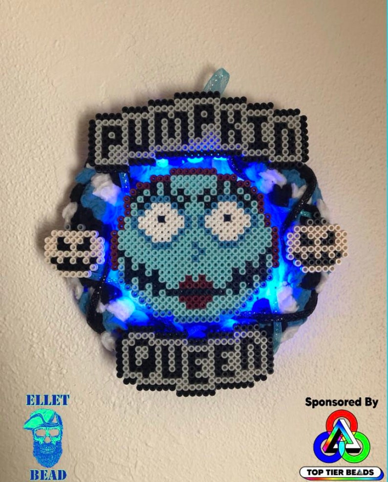 8 Perler Bead Mini Wreaths With Lights - Etsy